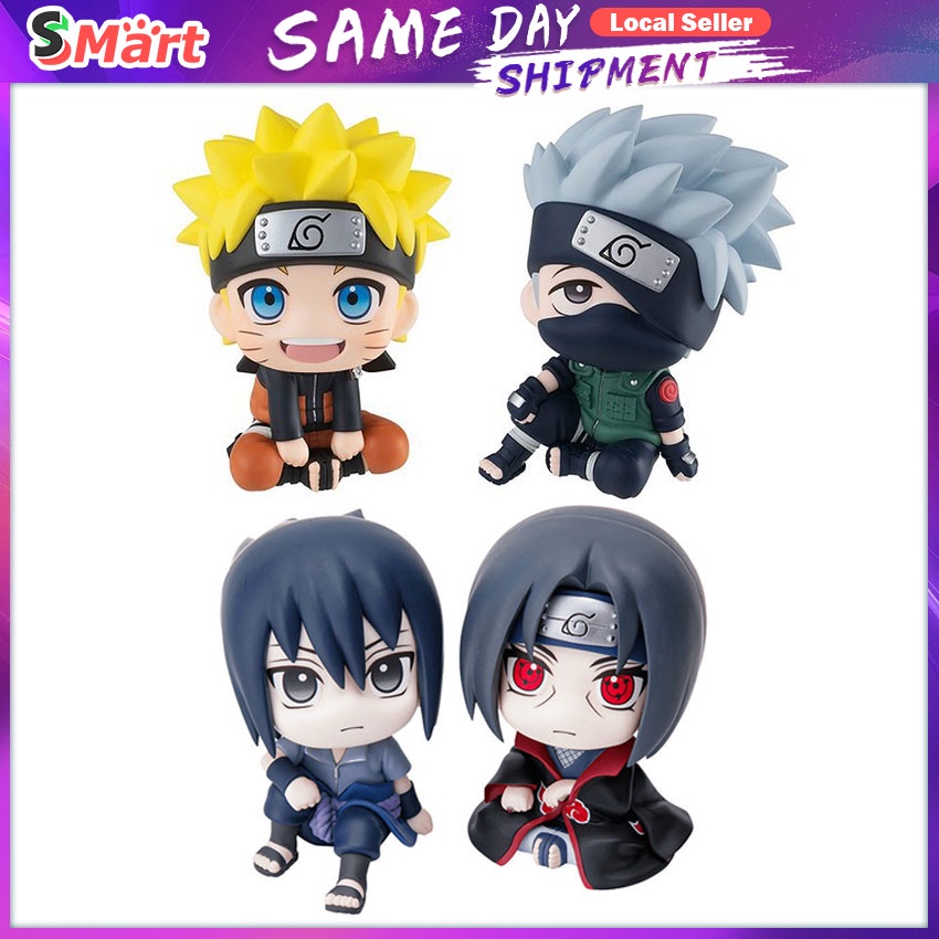 Naruto Q Ver. Naruto Kakashi Sasuke Itachi Sitting Anime Collectible ...