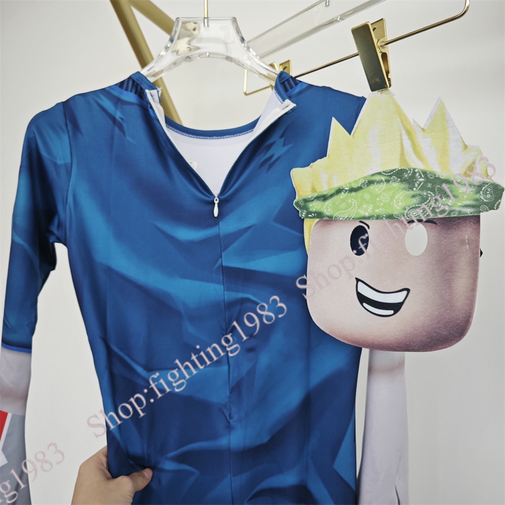 ROBLOX Cosplay Costume for Kids Boy ROBLOXS Bodysuit Mask Terno for ...