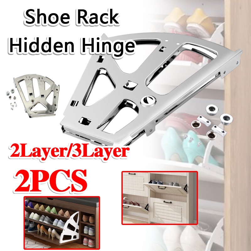 Cabinet Hinges 1/2/3 Layers Shoe Cabinet Flip Frame Shoe Rack Hinges ...