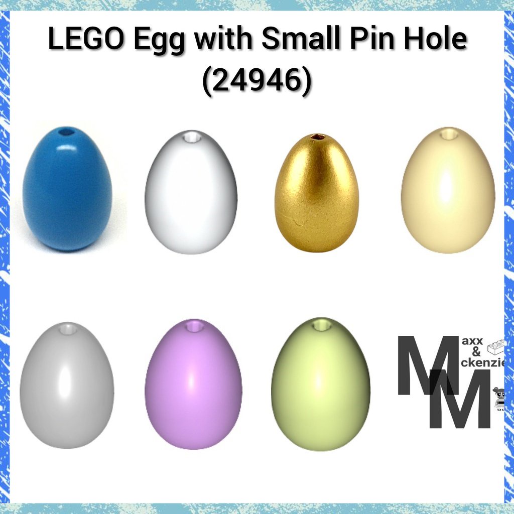 Egg with Small Pin Hole (24946) LEGO Minifigure Food and Drinks ...