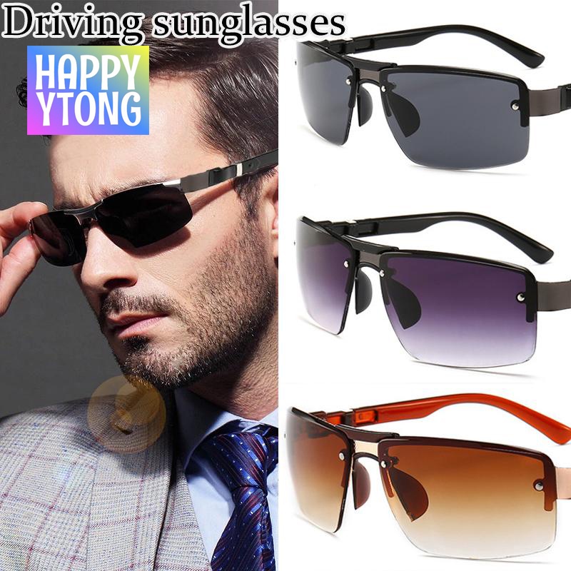 Classic Half Frame Gradient Sunglasses Men Women Fashion Retro ...