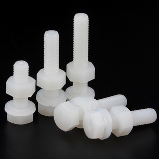 [IG] Nylon External Hexagon Screw Nut M8/M10/M12 White Hexagon Plastic ...