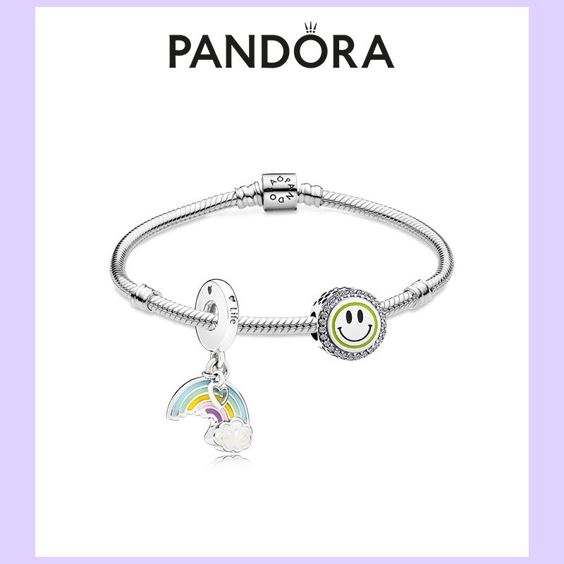 Pandora Pandora Rainbow's Smile Bracelet Set Temperament Birthday Gift ...