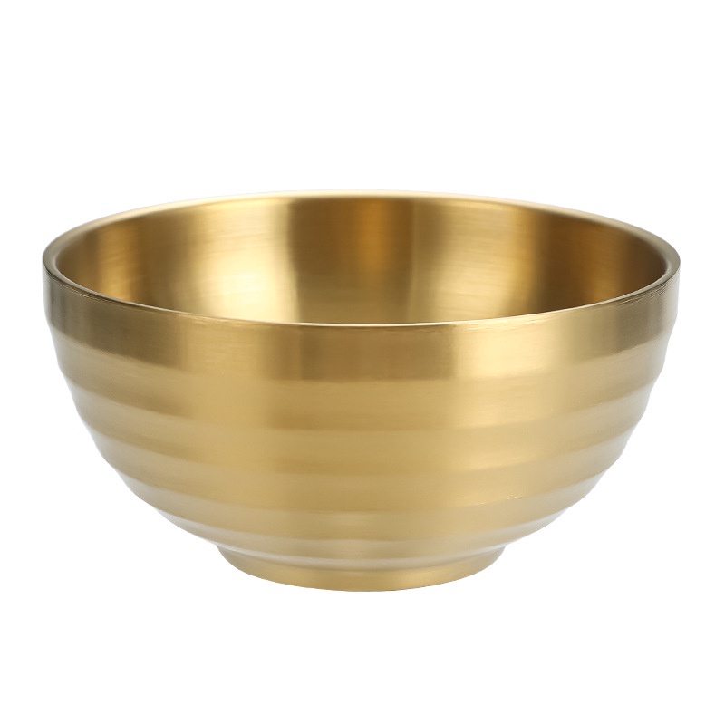 304 Stainless Steel Rice Bowl Double-Layer Insulated Korean Style ...