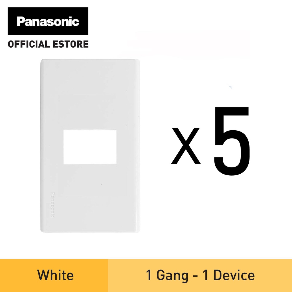 Panasonic WEG6801W-1 1 Gang Plate Cover - 5 pieces | Shopee Philippines