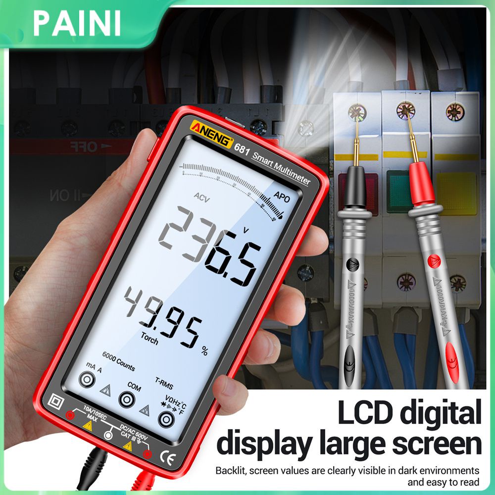 ANENG 681 Rechargeable Professional Smart Multimeter Voltage Tester AC ...
