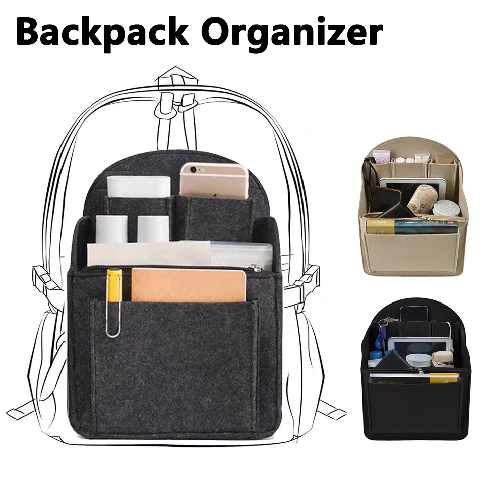 Bag Organizer Insert Backpack Organizer Insert Inner Travel Organizer ...