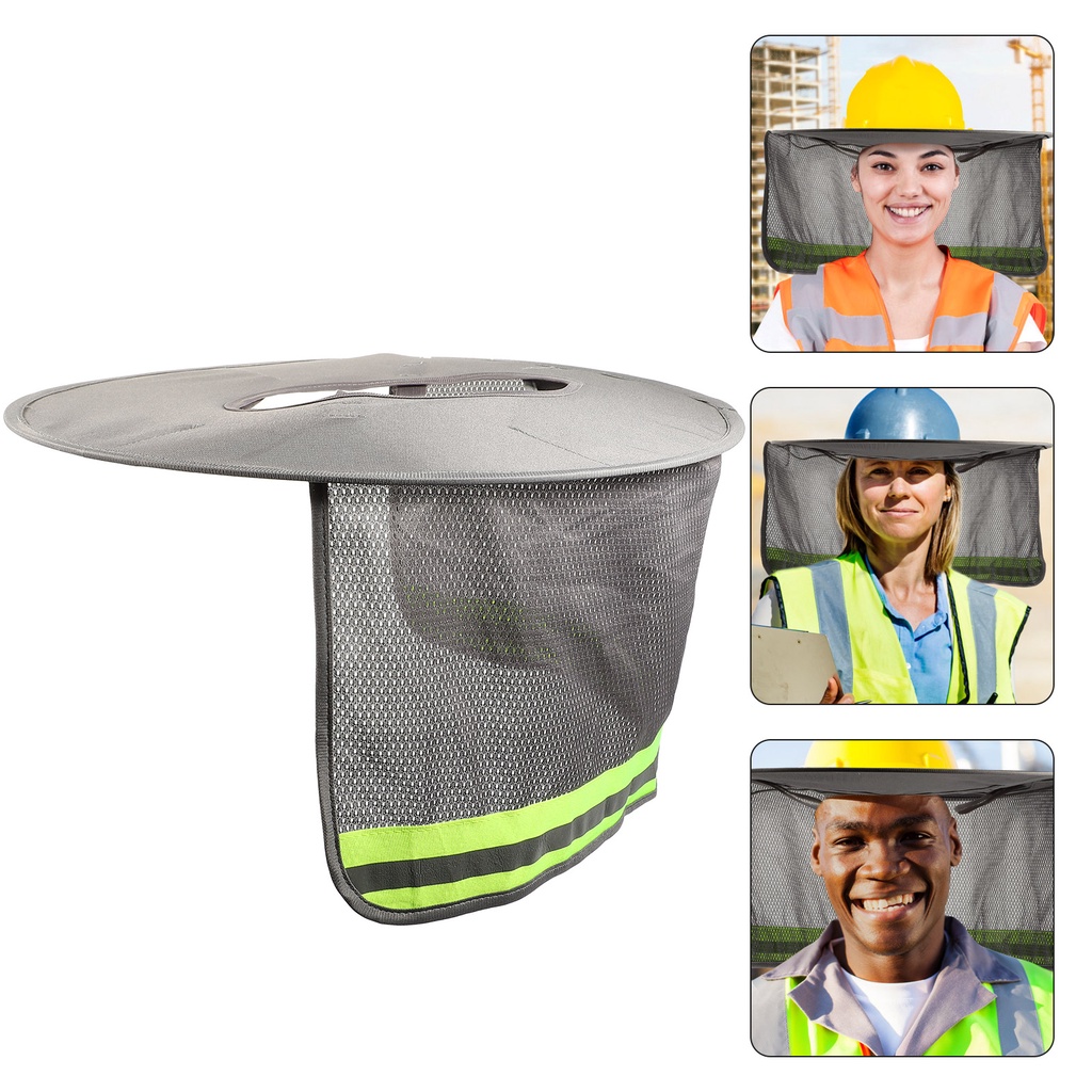 [READY STOCK] Reflective Hat Hard Neck Protection Shade Cap for Men ...