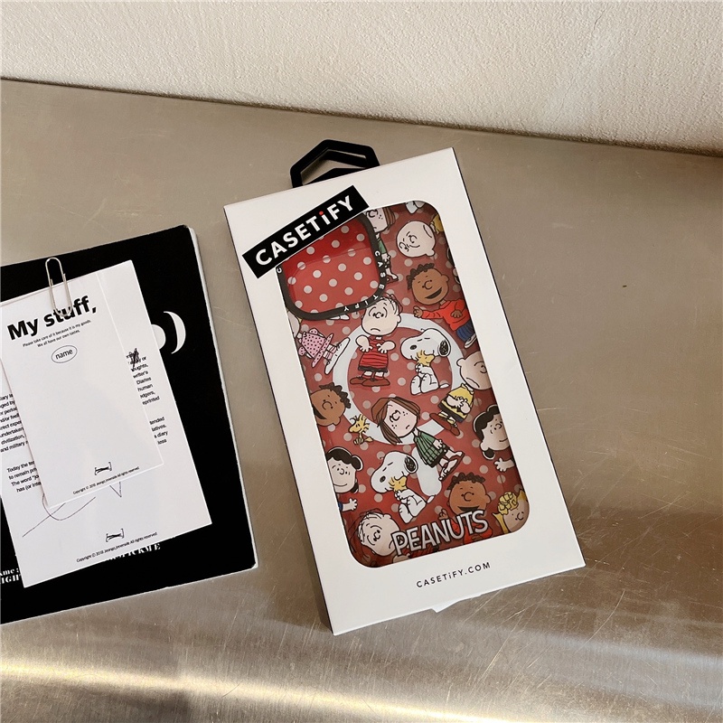 【Peanuts Snoopy】Acrylic Magnetic absorption effect For IPhone 14 Pro ...
