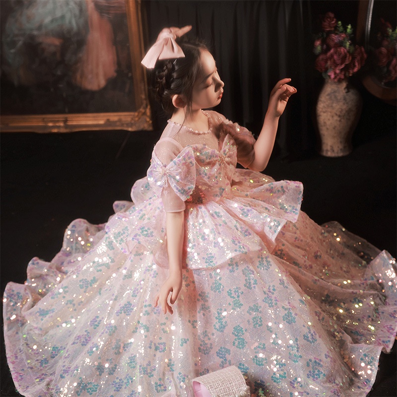 Girls First Communion Prom Dress Children Pageant Ball Gown Girl ...