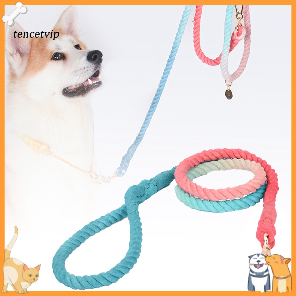 VIP Gradient Wear-resistant Braid Cotton Rope Dog Walking Traction ...