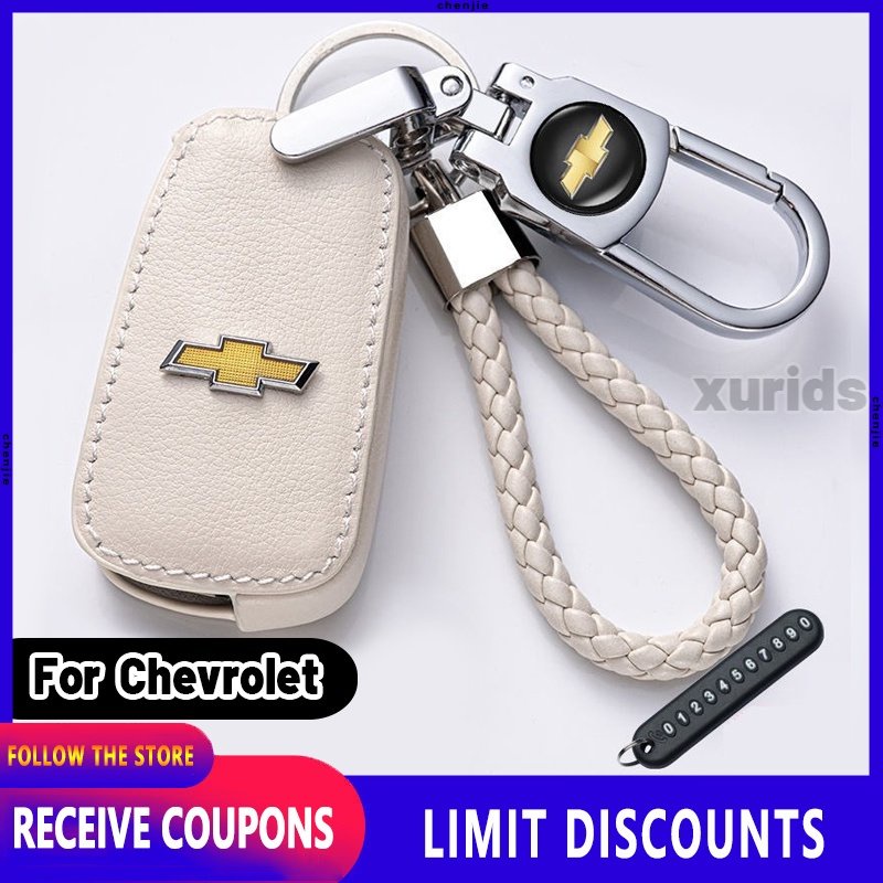 High quality For Chevrolet Key Cover Car Key Chain Leather waterproof ...