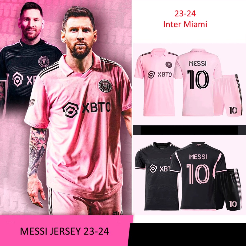 23-24 Season Inter Miami CF No.10 Messi Jersey Sets Summer Men's ...