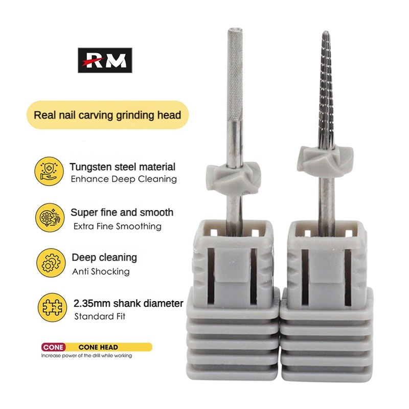 Tungsten Steel Manicure Grinding Head Natural Nail Grinding Head ...