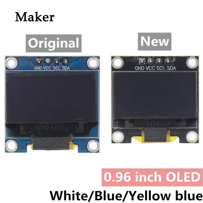 0.96 Inch OLED IIC Serial White Display Module 128X64 I2C SSD1306 12864 ...