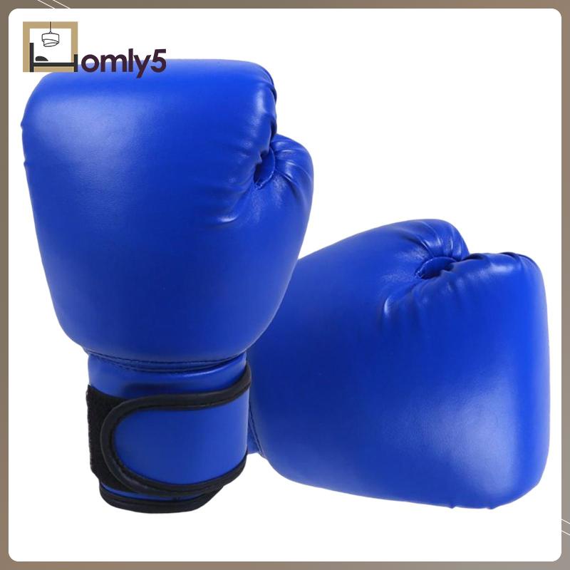 [Homyl5] Adult Children Kick Boxing Gloves PU Leather Mesh Breathable ...