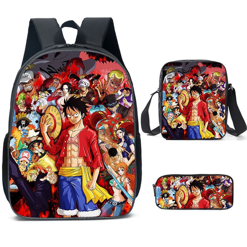 ONE PIECE Luffy School Bag for Kids Boys and Girls Zoro Male and Female ...