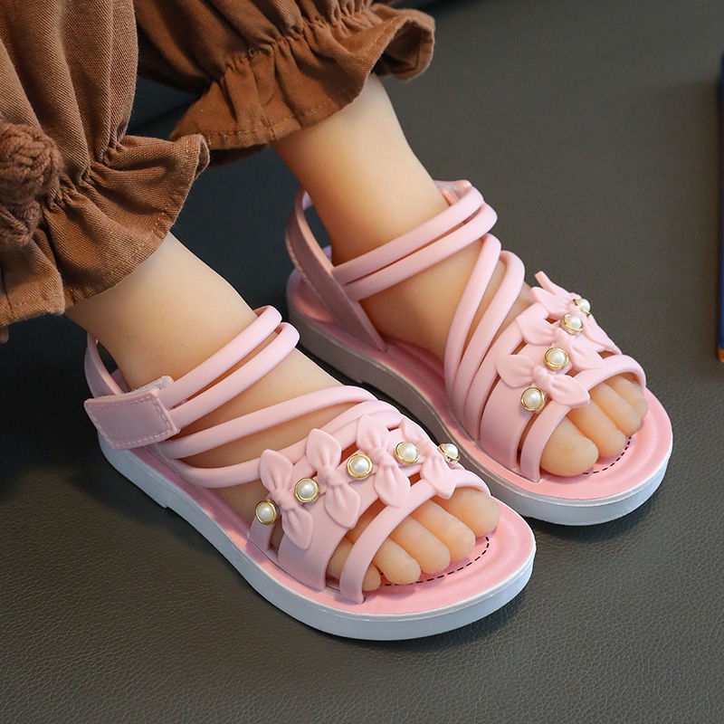 【Twin Babies】Kids Summer Princess Sandals Fashion Velcro Girls sandals ...