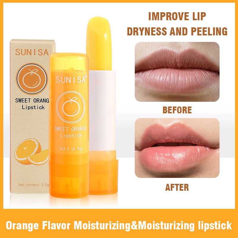 Sweet Orange Moisturizing Light Color Lip Balms Repair Dull Color ...