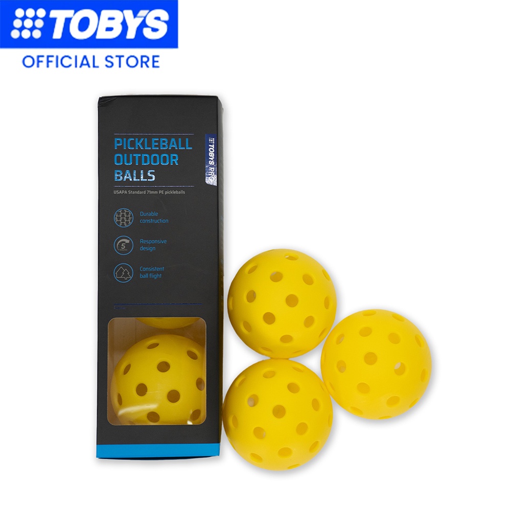 Toby's Pro Pickleball Outdoor Balls Set of 3's | Shopee Philippines