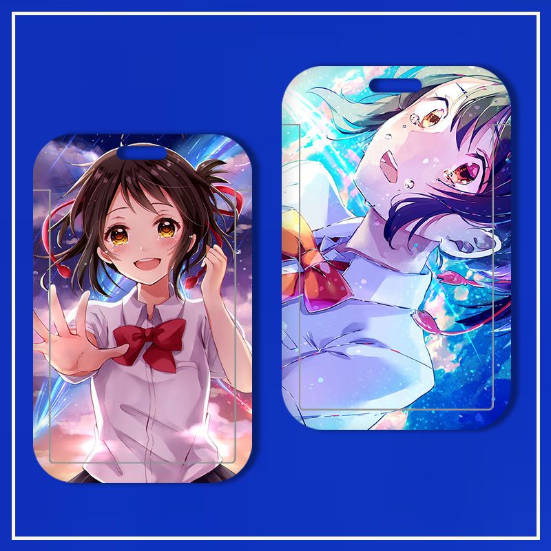 Anime Cartoon Your Name Custom Student School ID Card Name Card Holder ...