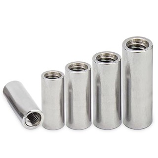 M3 M4 M5 M6 M8 M10 M12 304Stainless Steel Lengthen Round Coupling Nut Internal Thread ...