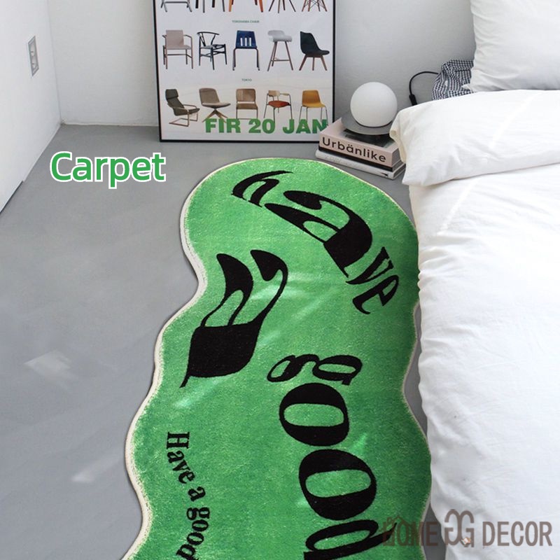 Nordic Ins Abnormally-shaped Plush Carpet Bedroom Bed Blanket Living ...