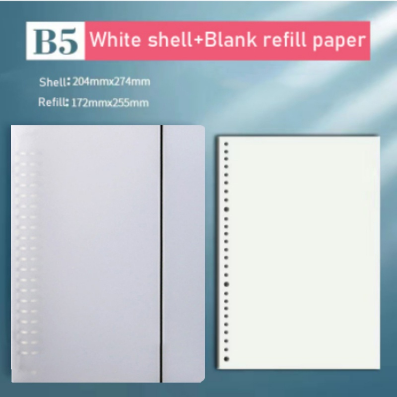 A4/A5/B5 Binder Thickened Refillable Binder Notebook School Supplies ...