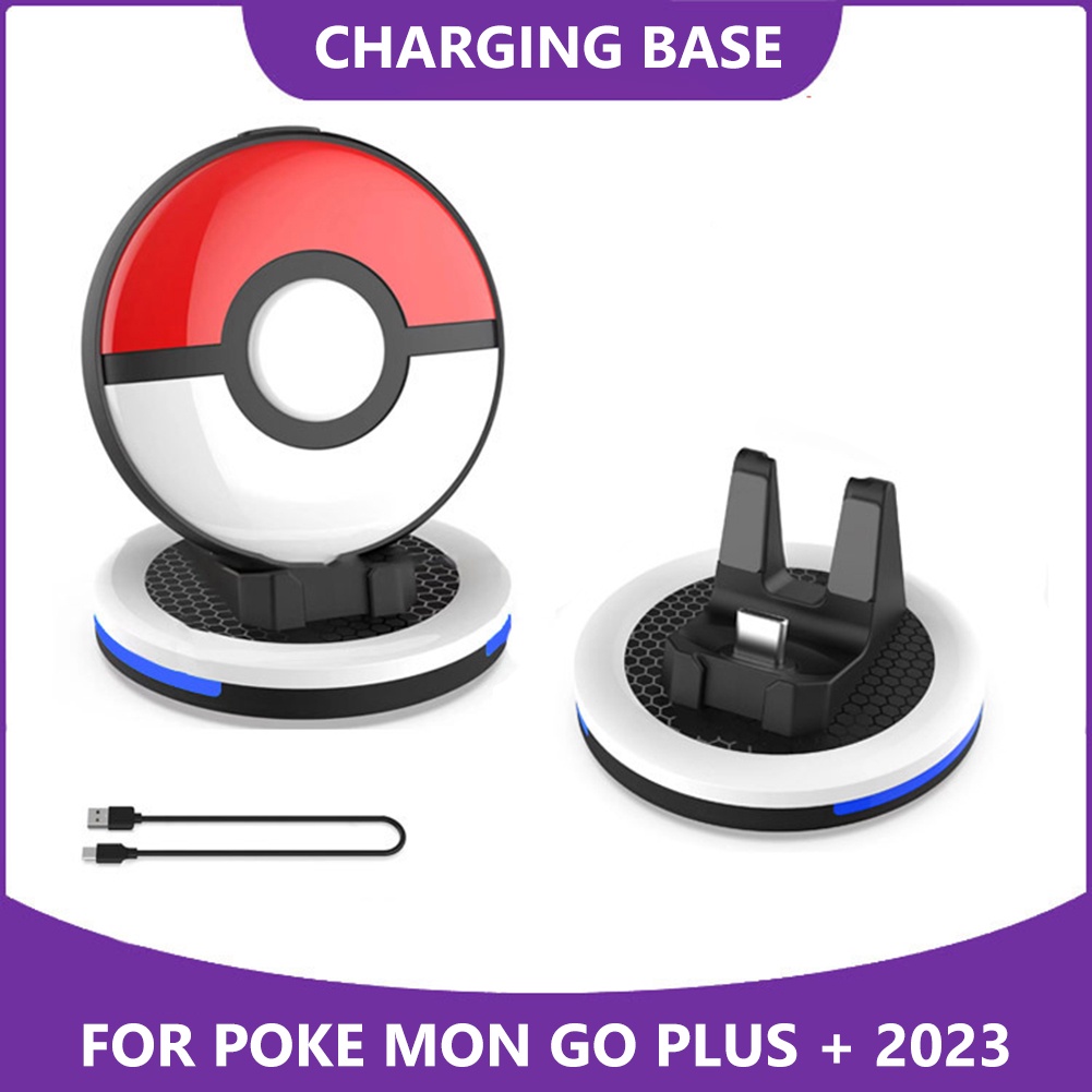 For Pokemon GO Plus+ Charger Adapter USB Type-C Charging Dock Poke Ball ...