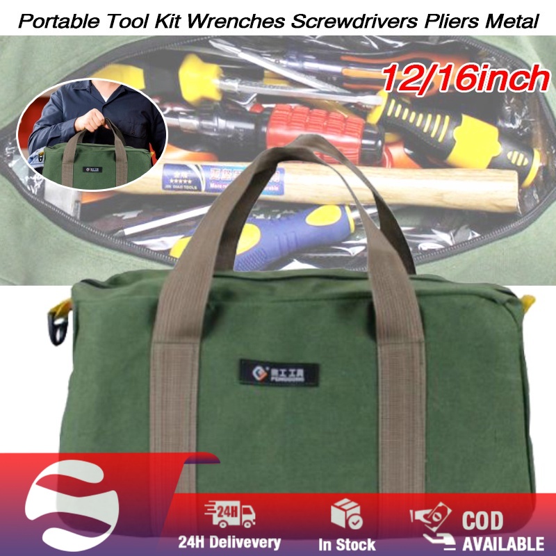 Large Thick Multifunctional Repair Kit Wear-resistant Portable Tool Bag ...