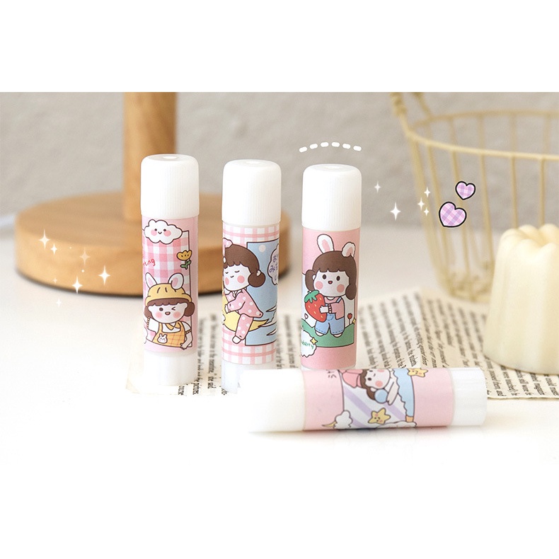Cartoon PVA Solid Glue Students High-Viscosity Glue Stick School ...