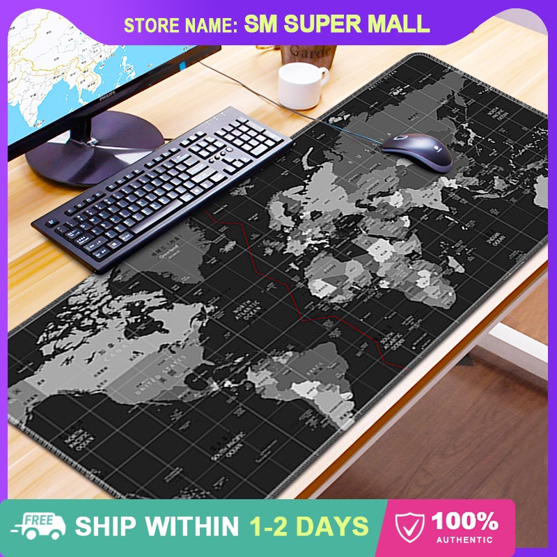 【World Map】Original Large Mouse Mat Extended Soft Mouse Pad for Gaming ...