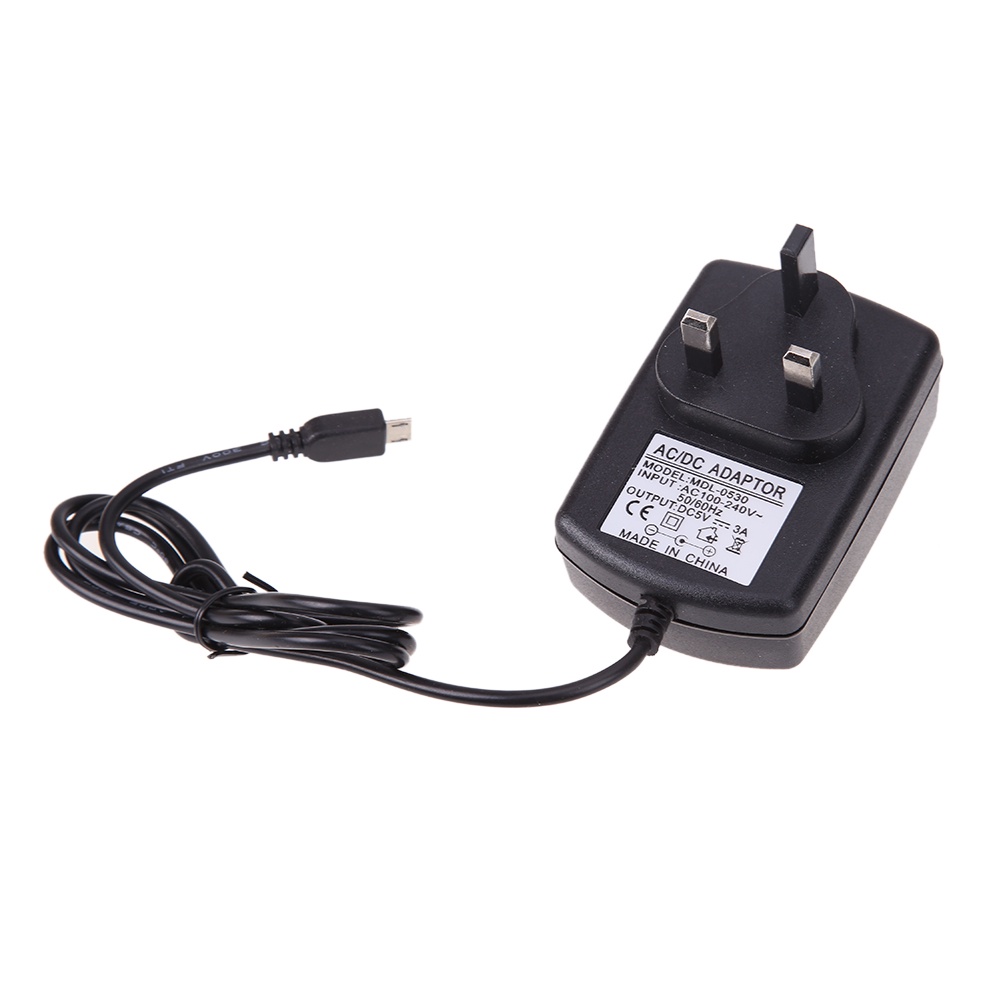 British AC to DC 5V 3A Micro USB Power Adapter, Suitable for Windows ...