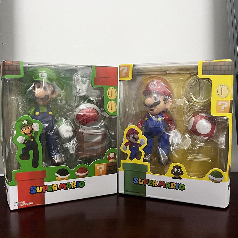 SHF Super Mario Bros Action Figure Mario Collection Movable Model ...