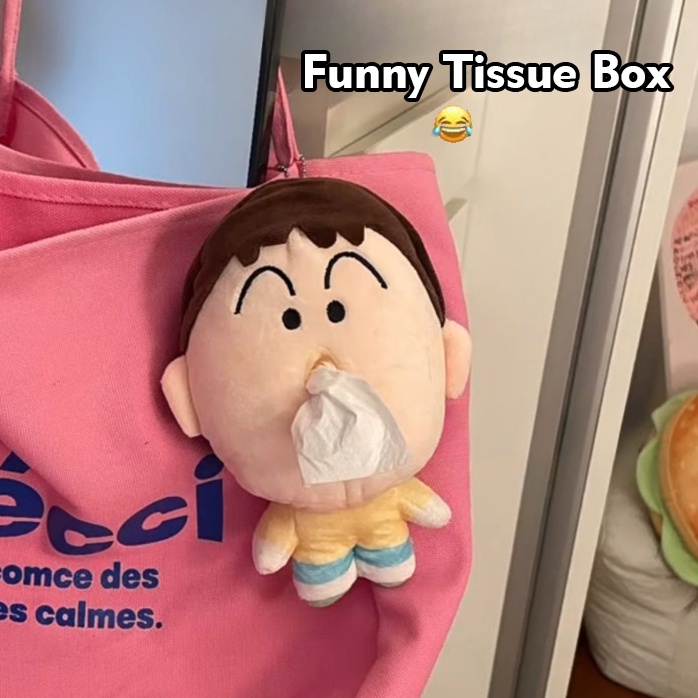 Crayon Shin-chan Tissue Boxes Boochan Doll Plush Toys Gift Soft Cartoon ...