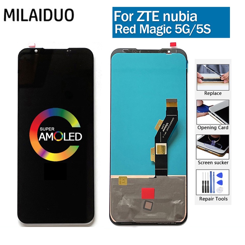 6.5'' Original LCD For Red Magic 5S LCD Screen Touch Panel Digitizer ...