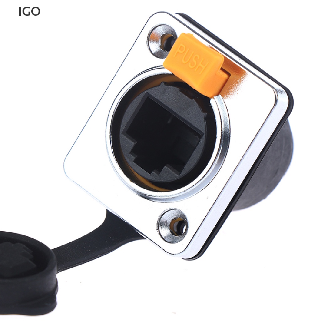 IGO RJ45 Waterproof Connector Female Panel Mount Sockets Ethernet IP65 ...