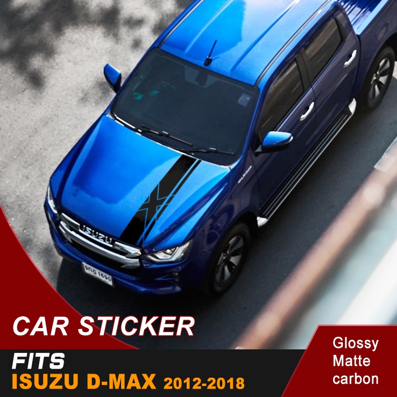 For Isuzu D-max Car Decals Hood Stripe Graphic Vinyl Cool Car Sticker ...