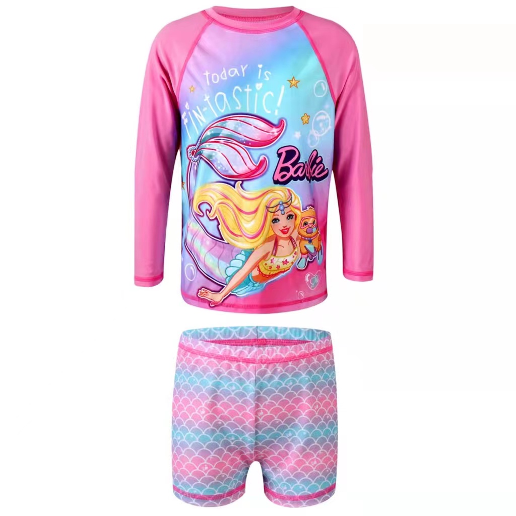 Swimming Rashguard set for girl 1-12 yrs Kids Girls Swimsuit Terno(Rash ...