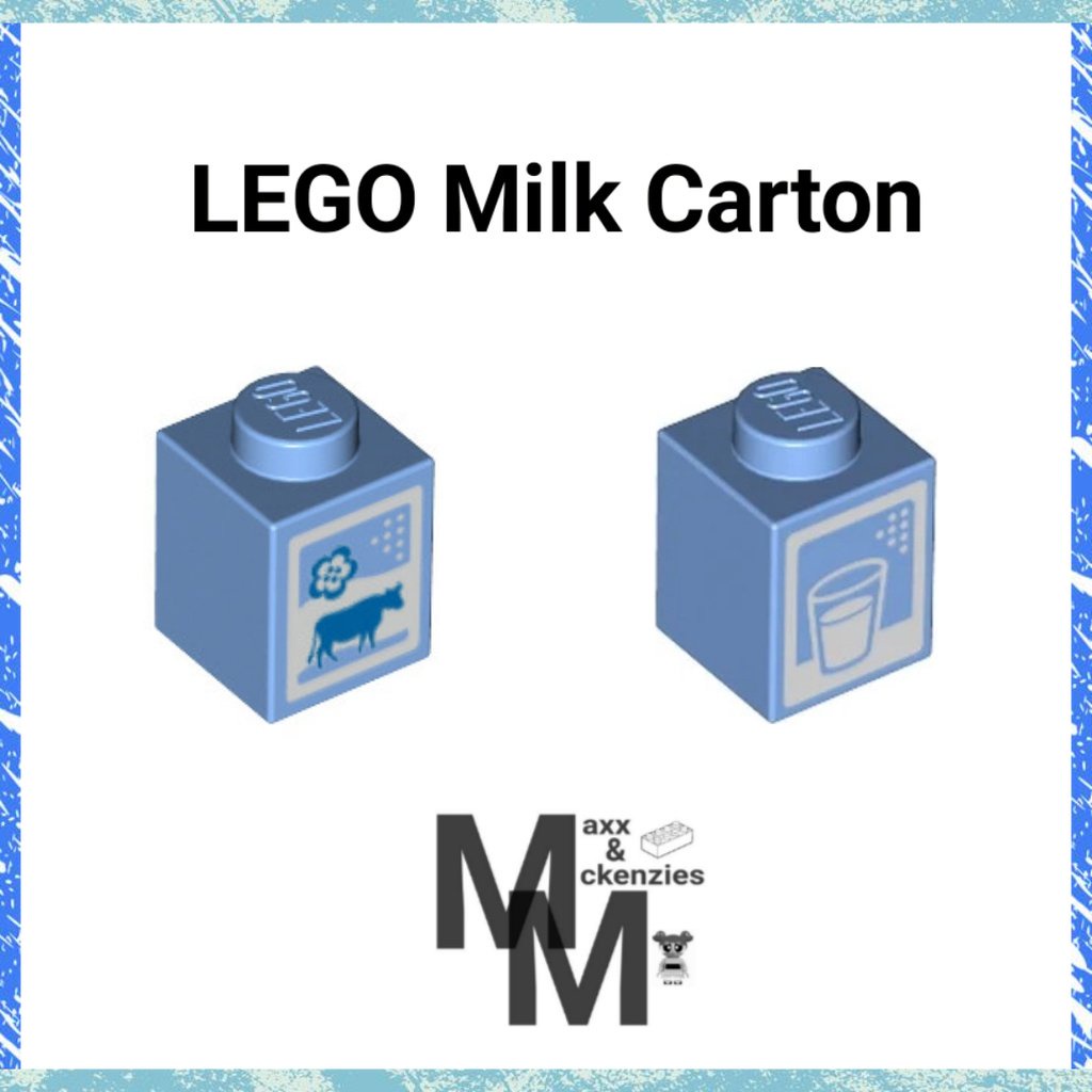 Brick 1 x 1 Milk Carton LEGO Minifigure Food | Shopee Philippines