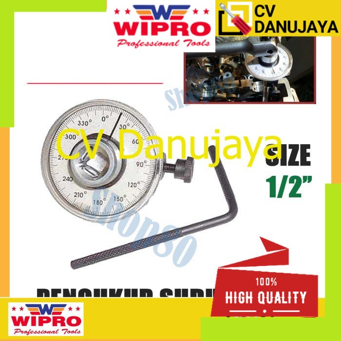 Wipro Drive Torque Angle Gauge 1/ 2" Torque Angle Measuring Tool ...