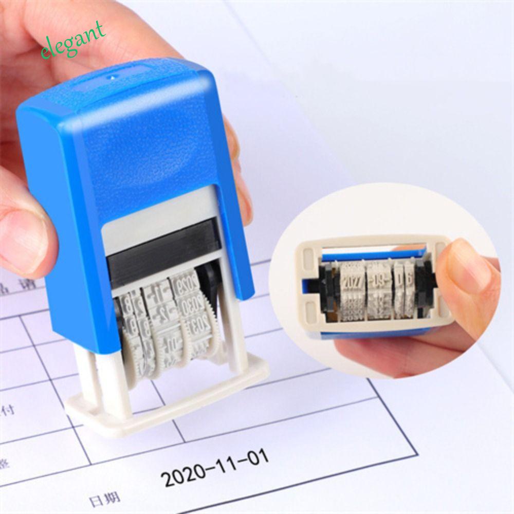ELEGANT Date Stamps Mini Adjustable 4mm Self-Inking Stamps Self-Inking ...