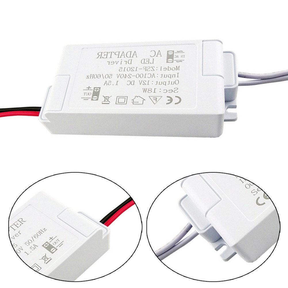 LED Driver Adapter AC 220 -240V To DC 12V Transformer Power Supply LED ...