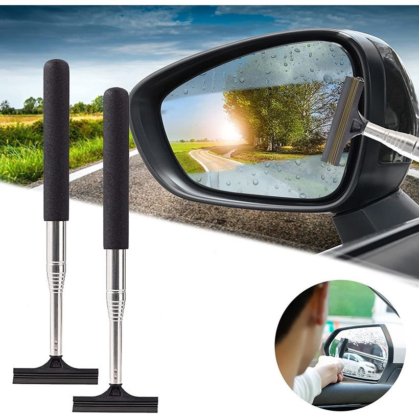 1 Pcs Retractable Rear View Mirror Wiper/ Portable Car Rearview Quickly ...