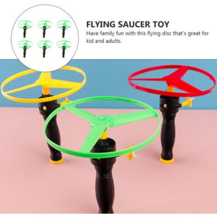 Educational toys for kids boy Plastic Pull String Flying Saucer ...