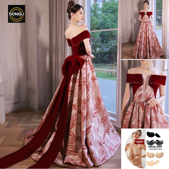 Princess Style One Shoulder Evening Dress Gown For JS Prom Dress Red ...