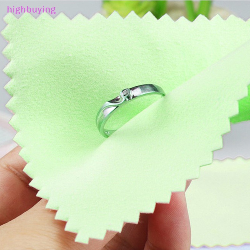 HBPH 50Pcs Sterling Silver Polishing Cloth Silver Color Cleaning Cloths ...