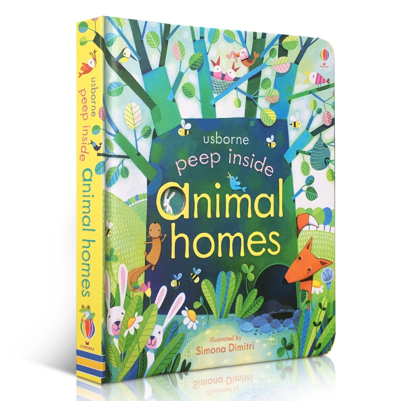 Usborne Peep Inside Animal Homes Educational 3D Flap Picture Books for ...