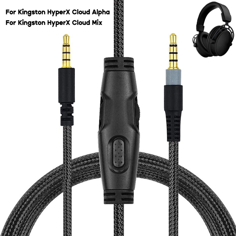 C* Braided Cable Extension Cable for HyperX Cloud Headset Cable Mute ...