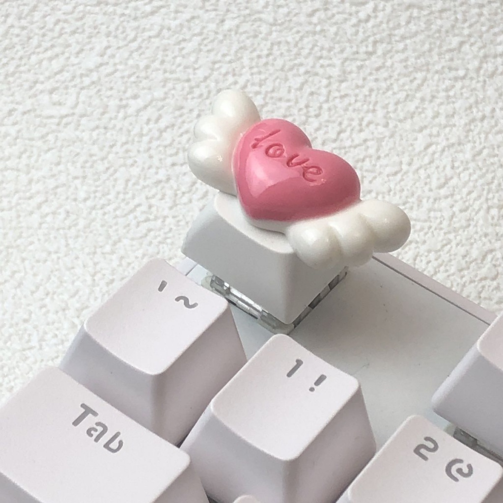 Love cartoon stereo key cap cute Kawai ins personalized mechanical ...